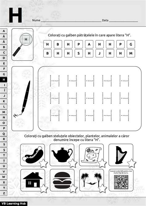 Clasa Pregătitoare Litera ”h” De Tipar Vb Learning Hub