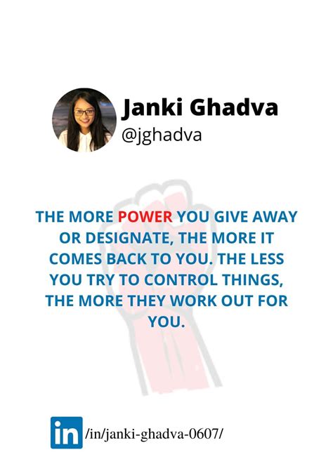 Janki Ghadva On Linkedin Thursday Power More Designate Controller Control Thankyou