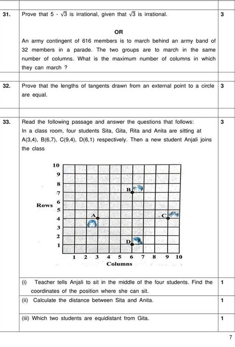 CBSE Math Basic Sample Paper Class Th
