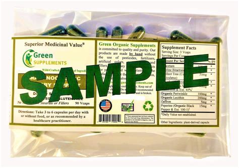 Bronchitis Expectorant And Cough Suppressor Sample Green Organic