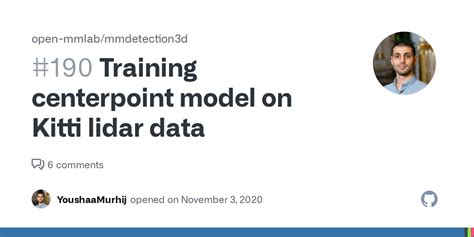 Training Centerpoint Model On Kitti Lidar Data · Issue 190 · Open Mmlabmmdetection3d · Github