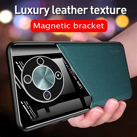 Honorx B Case Leather Texture Pc Plexiglass Car Magnetic Phone Shell For Honor X B Honar X B