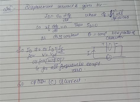 30 The Displacement Current Assumes Significance Over Conduction Current A Beyond