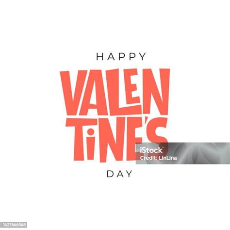 행복한 발렌타인 데이 레터링 벡터 홀리데이 인사말 따옴표 전단지 포스터 인사말 카드 배너에 대한 필기 발렌타인 데이 타이포그래피 인쇄 0명에 대한 스톡 벡터 아트 및 기타