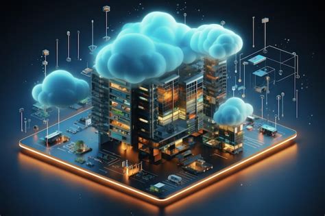 Premium Ai Image Cloud Data Storage Infrastructure Concept Generate With Ai
