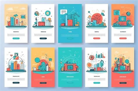 premium photo web site onboarding screens vector illustration