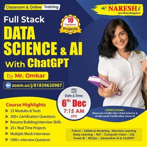 Full Stack Data Science And Ai Online Training — Naresh It Avinash Nit Medium