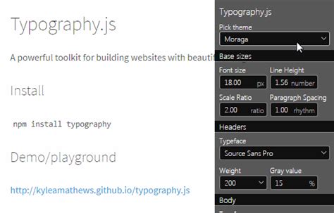 Typography React Js Examples