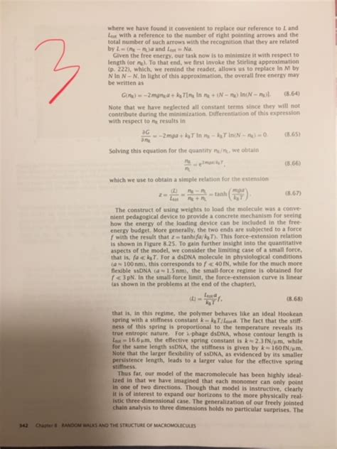 1 Random Walk Models For Force Extension Curves