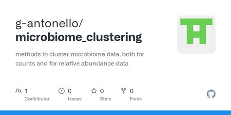 Github G Antonellomicrobiomeclustering Methods To Cluster