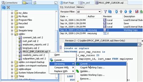 Oracle Masterminds Using Source Code Control In Oracle Sql Developer