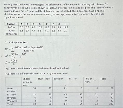 Solved 6 Matched Paired Hypothesis Test T Nsd Xˉd−μd Engr