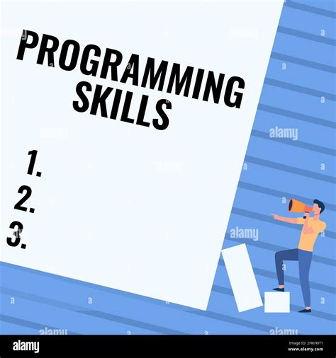 Text Sign Showing Programming Skills Concept Meaning Skills Vital To