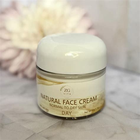 Natural Face Cream Day And Night Normal To Dry Skin Zg Vita Health