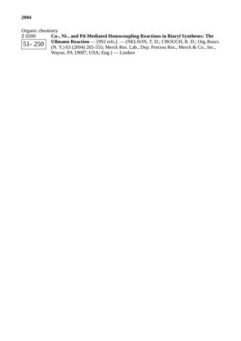 Pdf Cu Ni And Pd Mediated Homocoupling Reactions In Biaryl