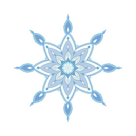 Premium Photo Pointed Snowflake Illustration