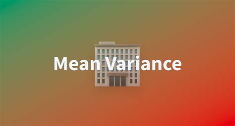 Mendozame23 Mean Variance At Main