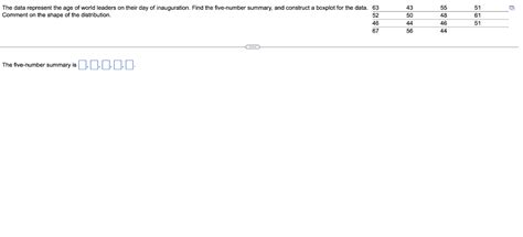 solved 1 find the five number summary 2 construct a