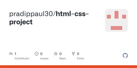 github pradippaul30 html css project