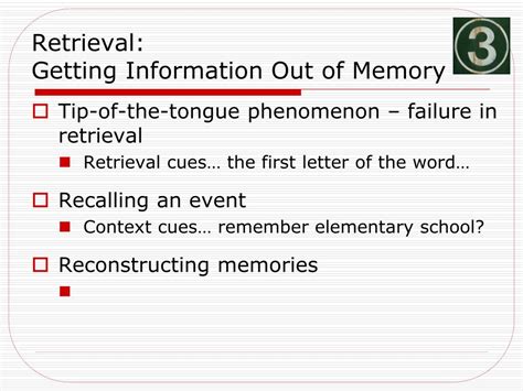 PPT Memory Encoding Storage Retrieval PowerPoint Presentation ID 1113392