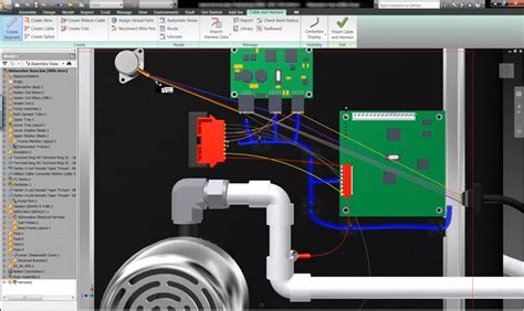โปรแกรมautocad และ Autodesk Inventor กับการเขียนแบบ Electrical Routing Graphic Cad Draiwng