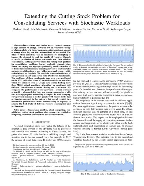 Pdf Extending The Cutting Stock Problem For Consolidating Services