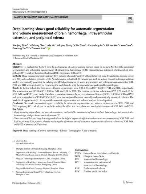 Pdf Deep Learning Shows Good Reliability For Automatic Segmentation