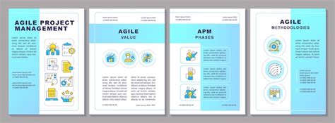Premium Vector Agile Project Management Brochure Template