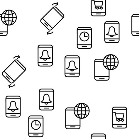 smartphone app function vector seamless pattern 10016462 vector art at vecteezy