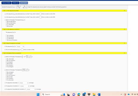 solved consider the sequence {an} {8n 18n 8n8n 1} ﻿graph