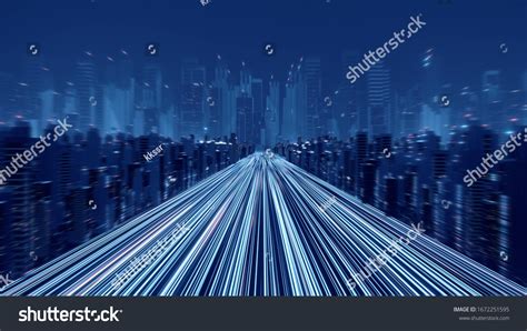 3d Rendering Warp Speed Hyper Loop Stock Illustration 1672251595