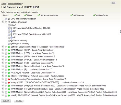 interfaces and volumes not making it to npm after discover forum