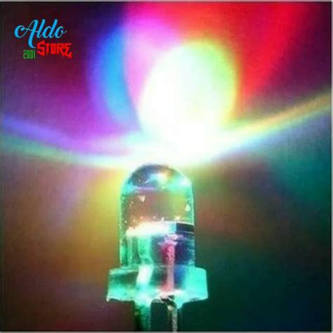 Jual 10 Pcs LAMPU LED 5mm 3 WARNA DISCO Shopee Indonesia