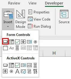 Botón Insertar Excel Cómo insertar un botón en Excel con ejemplos Consejos de Excel