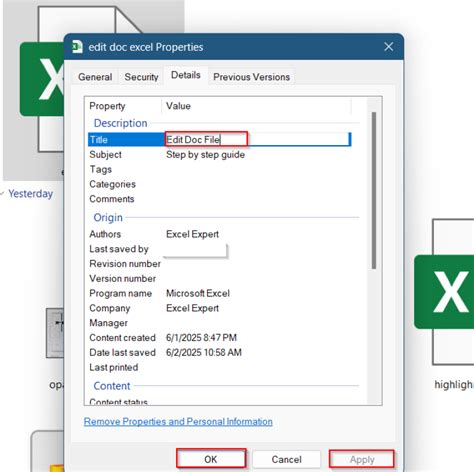 How To Edit Document Properties In Excel 4 Easy Ways Excel Insider