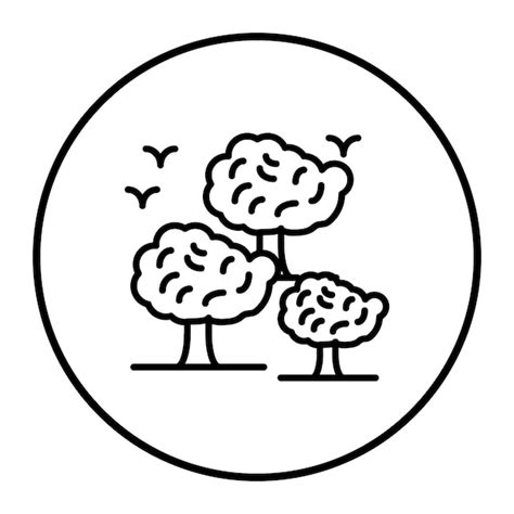 Premium Vector Forest Vector Illustration
