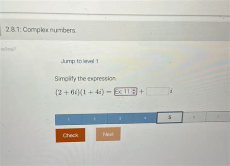 281 Complex Numbers Qx 3 Z Q Y 7 Jump To StudyX