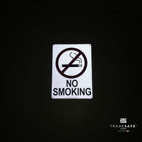 No Smoking Sign Aluminum Smoking Signs Tradesafe