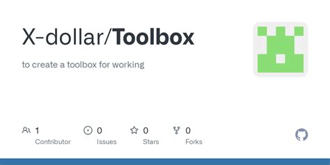 GitHub X Dollar Toolbox To Create A Toolbox For Working