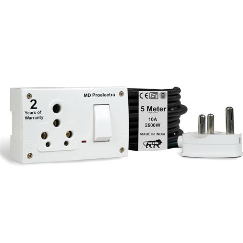 buy md proelectra advanced power saving extension board 5 meters