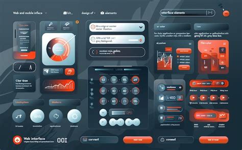 ui ux kit designed for mobile apps and web sites universal user interface template with