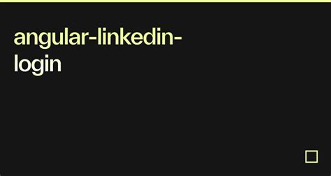 Angular Linkedin Login Codesandbox