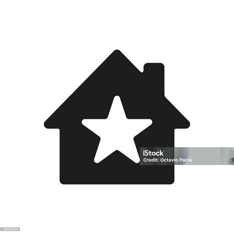 별선 아이콘이 있는 집입니다 모바일 개념과 웹 디자인을 위한 선형 스타일 기호 스타 하우스 개요 벡터 아이콘입니다 기호 로고 그림입니다 벡터 그래픽 부동산에 대한 스톡 벡터