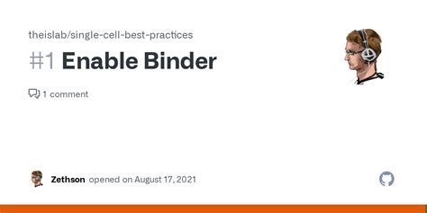 Enable Binder · Issue 1 · Theislabsingle Cell Best Practices · Github