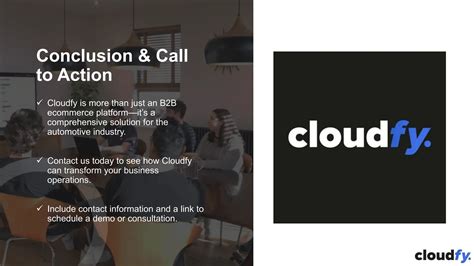 Cloudfy B2b Ecommerce Platform In The Automotive Industry Pptx