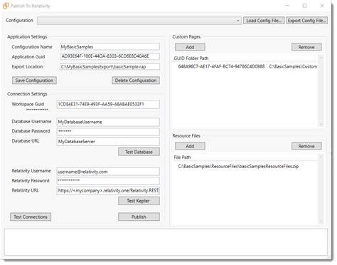 Publish To Relativity Tool
