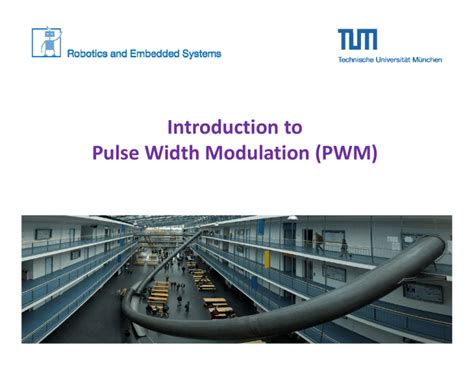 Introduction To Pulse Width Modulation PWM