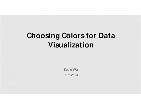 pdf choosing colors for data visualization€¦ · color models color