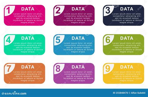Business Infographic Template Design Collection Set Stock Vector Illustration Of Diagram