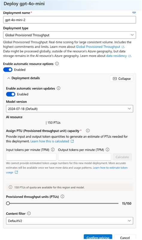 Quickstart - Get started using Provisioned Deployments with Azure OpenAI in Azure AI Foundry ...
